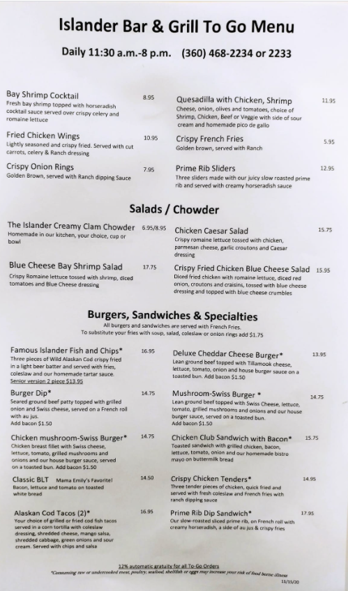 Lopez Islander Resort Restaurant | visitsanjuans.com